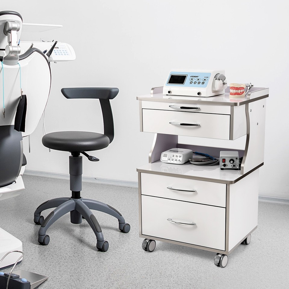Mobile Dental Cart Trolley Cart/Cabinet Drawer Medical Instrument Stand ...