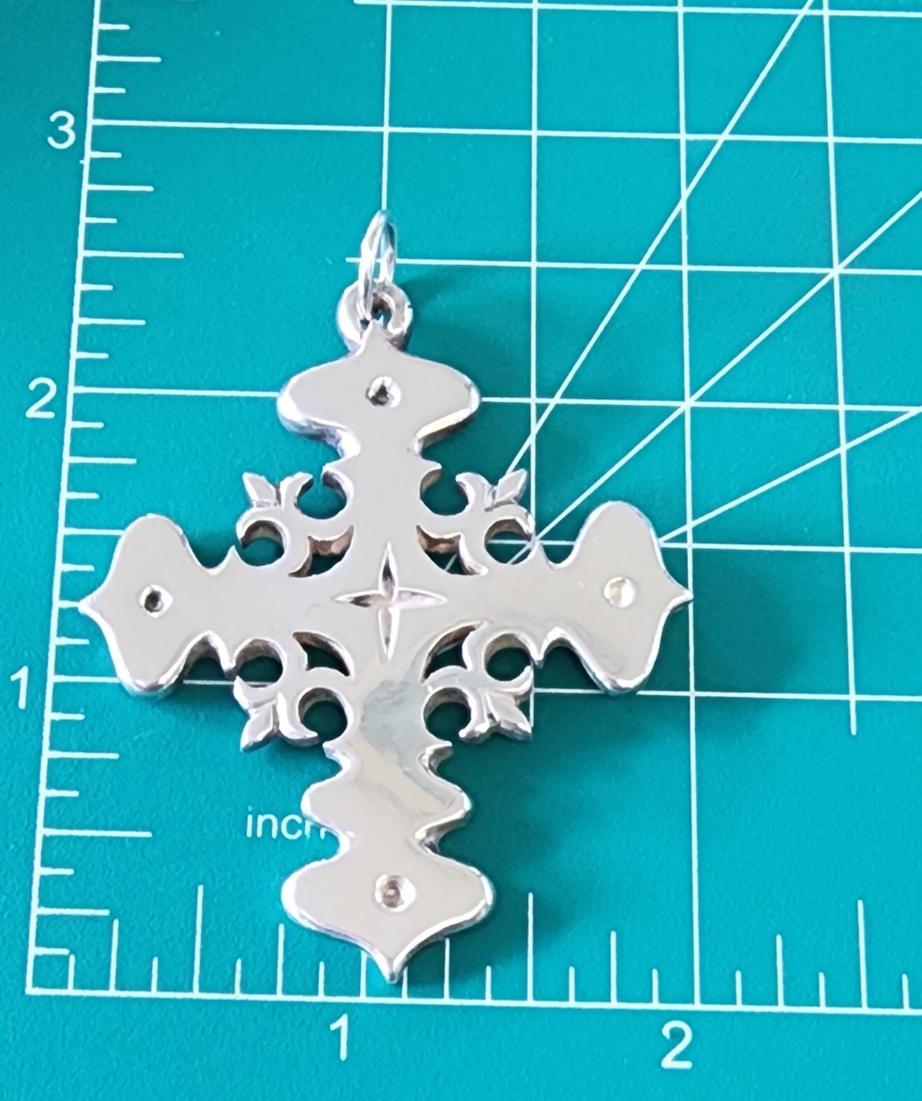 Retired James Avery HEAVY 25.9 Gram Fleur Cross Penda… - Gem