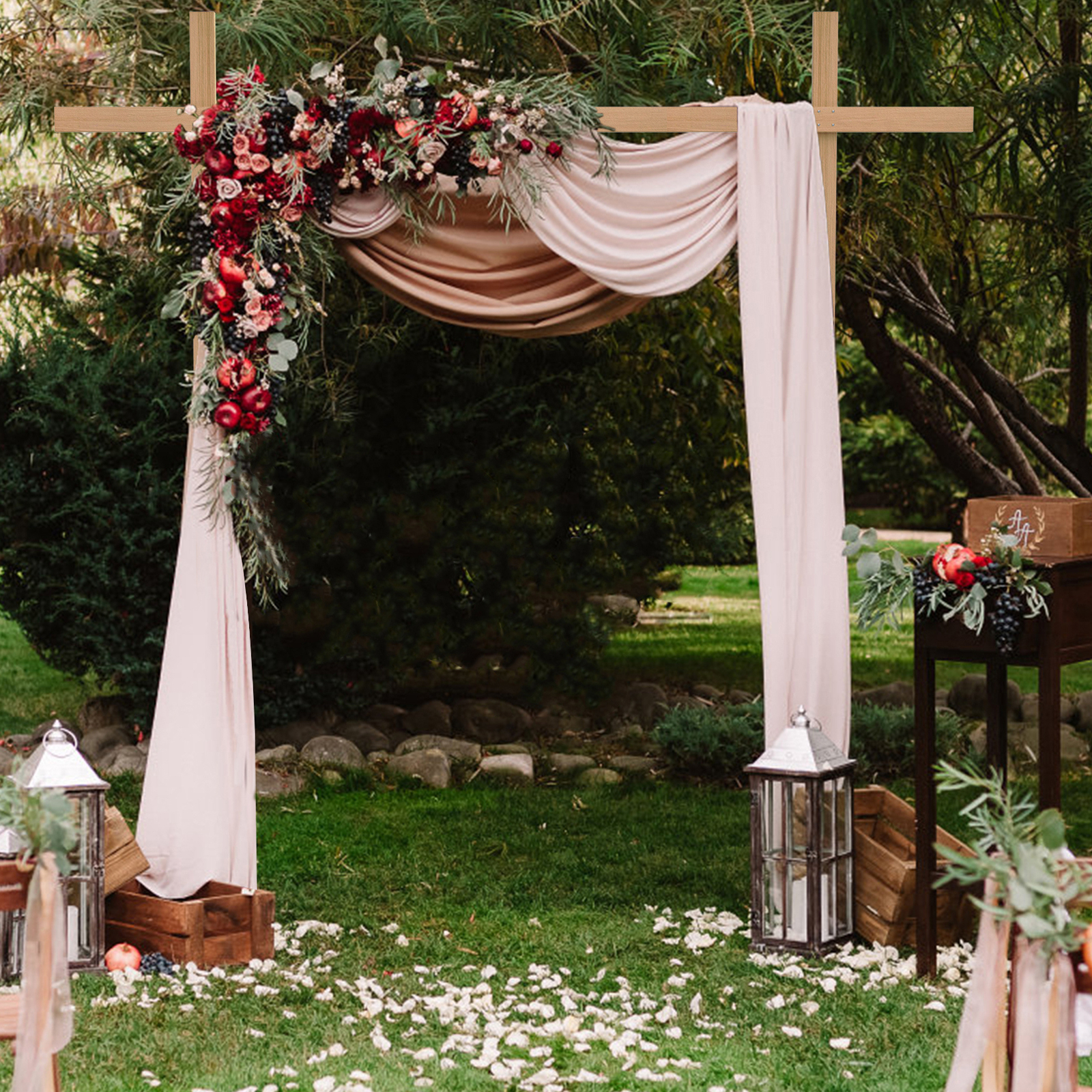 Sturdy Wedding Arch Stand Chic Garden Flower Rack Party Graduation ...