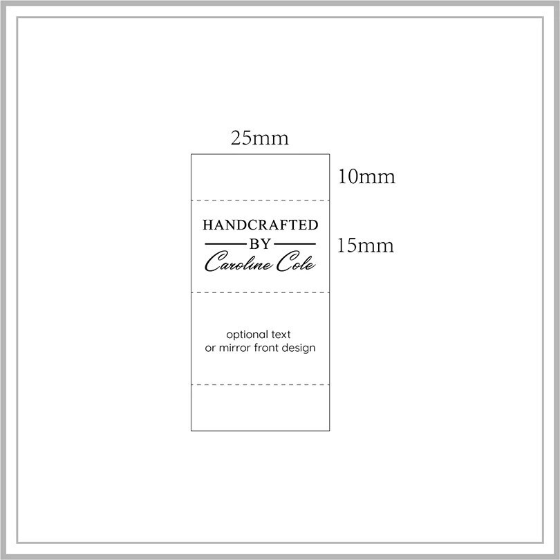 100Pcs Twill Ribbon Labels Personalized Clothing Tags Sew-On Cotton ...
