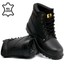 Mens Leather Ankle Safety Boots Lace Up Steel Toe Cap Work Boots Hiker ...
