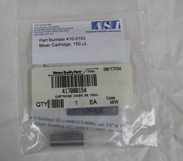 ASI P/N 410-0150 Mixer Cartridge 150µL Waters 417000154 for sale online ...