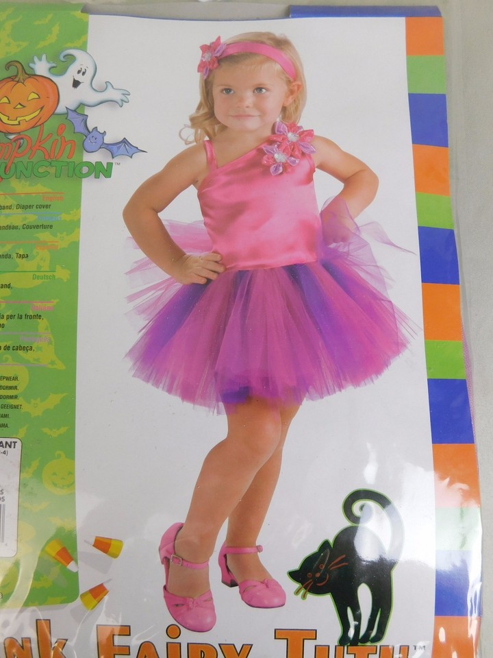 Pumpkin Junction Pink Fairy Tutu Toddler Halloween Costume 1-2 Years ...