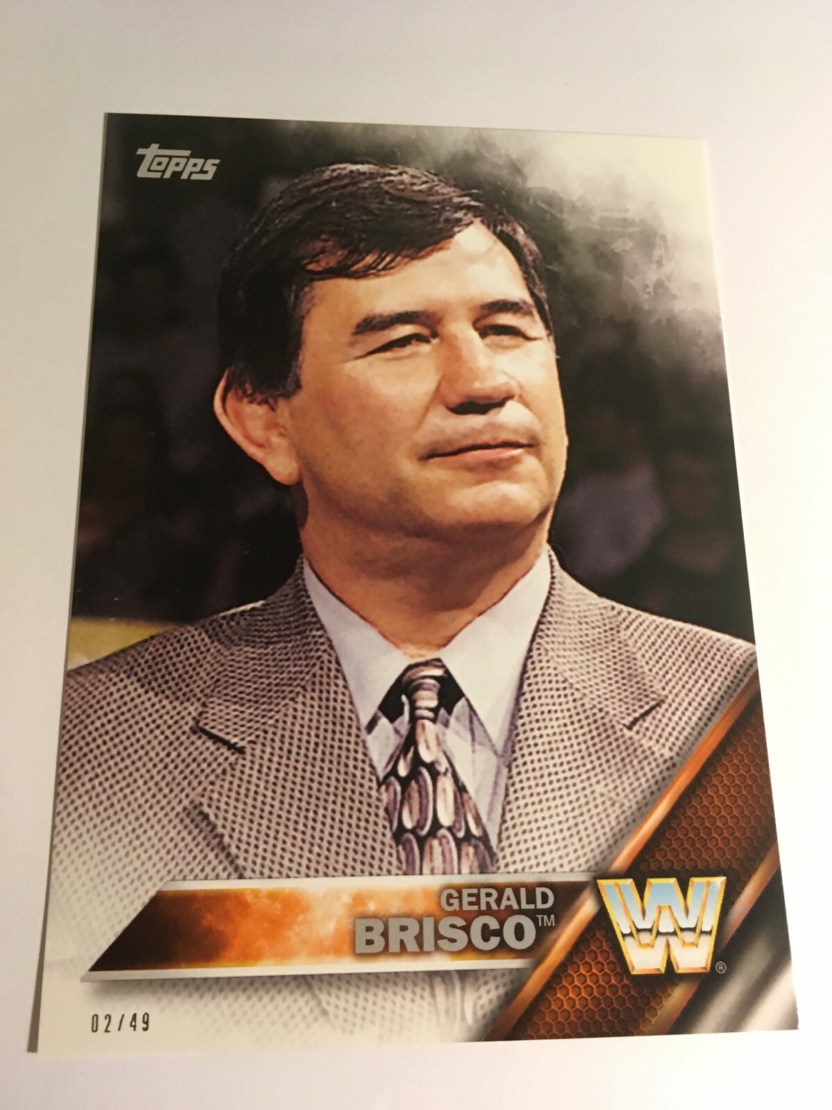 2016 Topps WWE Now Then Forever 5x7 Gerald Brisco 166 Legend #'d 02/49 ...