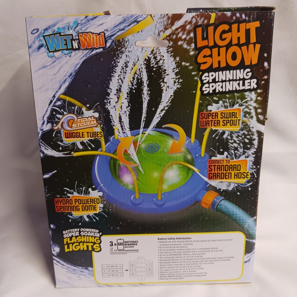 Wet N Wild Light Show Spinning Sprinkler Tidal Storm Wiggle Tubes NIB ...