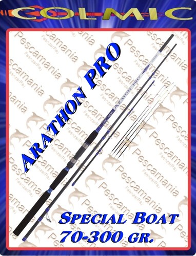 Canne colmic Araton Pro mt 2.80 70-300 gr. bolentino 4 scions en carbone 8033312117359 | eBay