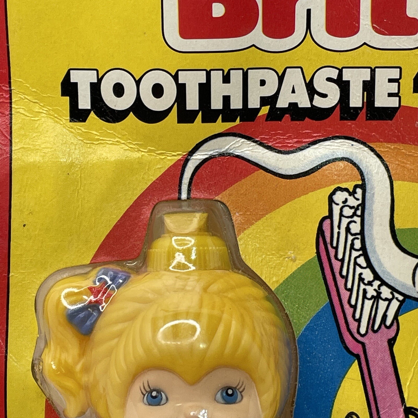 Vintage 80s Rainbow Brite Toothpaste Topper Doll Head Rare Collectable ...