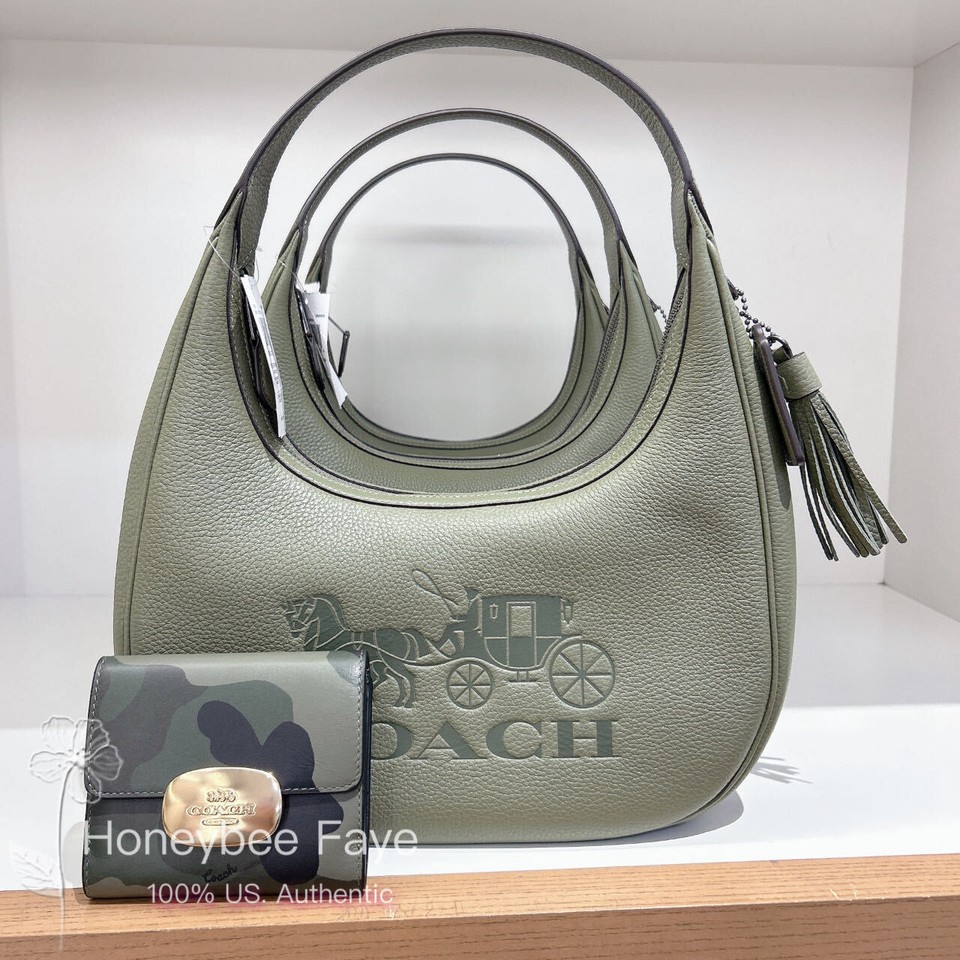 NWT Coach Carmen Shoulder Bag In Signature Jacquard CV001/CR151 | eBay