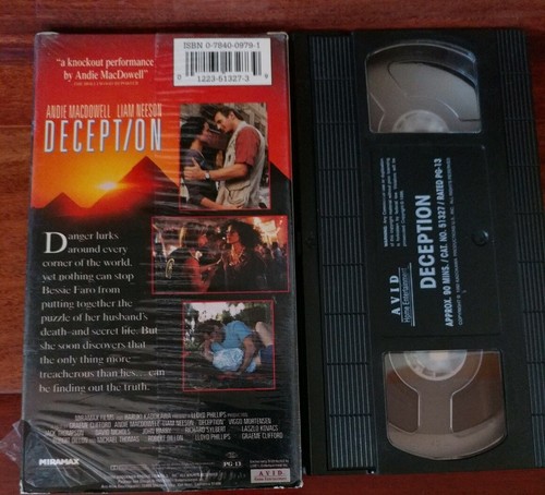 Deception VHS Movie - Liam Neeson Andie McDowell | eBay