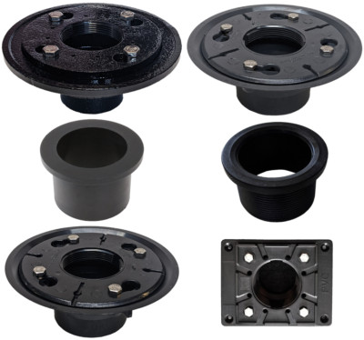 SereneDrains 2 Inch Shower Drain Base for Linear Square Shower Drains ...