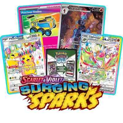 Pokemon Surging Sparks 1-252 YOU PICK, COMPLETE YOUR COLLECTION IR FULL ...