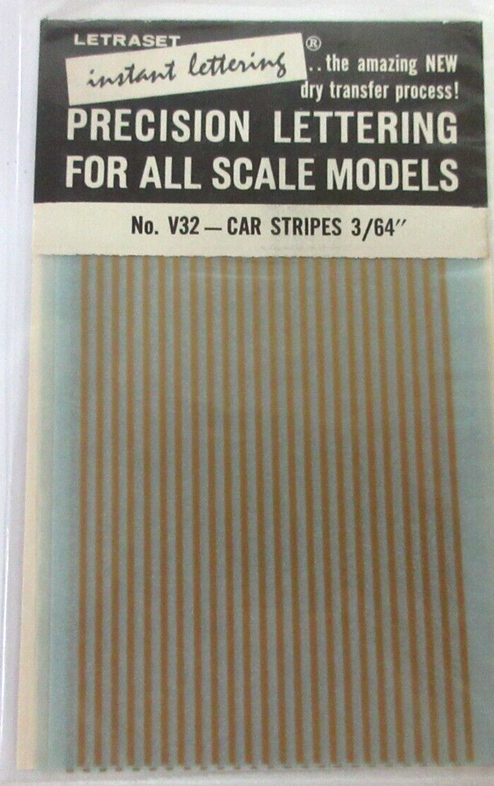 Letraset Dry Transfers #V32 Car Stripes, 3/64", GOLD | eBay
