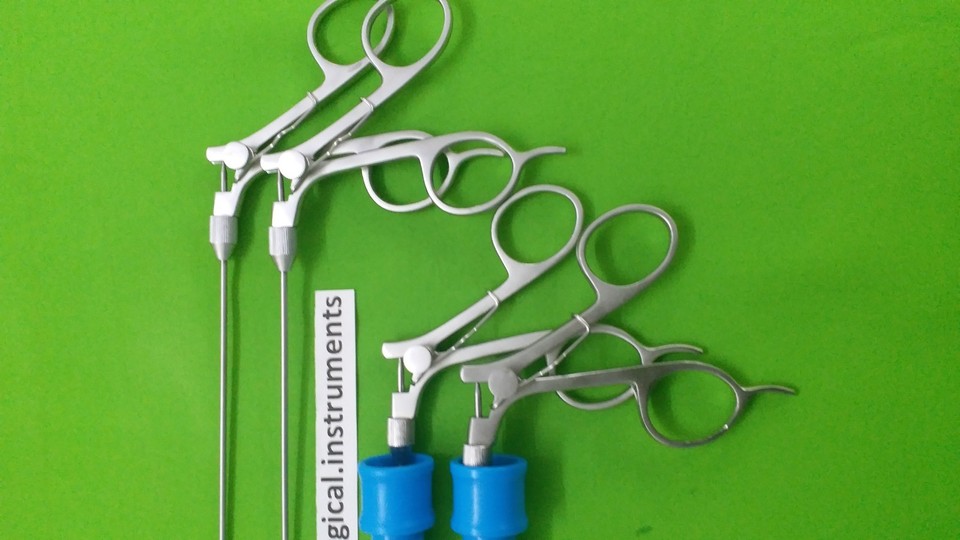 4pc Laparoscopic Suture Passer With Port Endoscopy Surgical Instruments ...