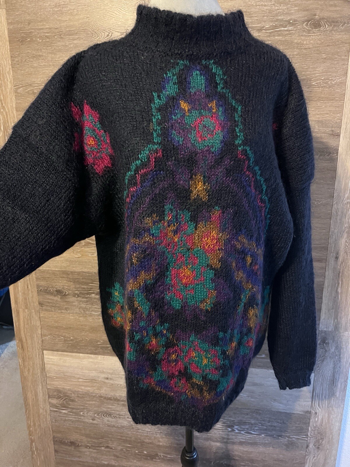 Vintage Studio Michelle Stuart 90’s Floral Mohair Sw… - Gem