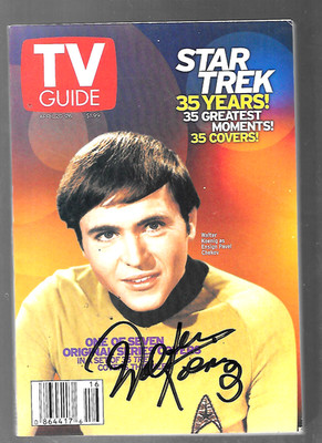 TV GUIDE-4/2002-WALTER KOENIG-STAR TREK-AUTOGRAHED TV GUIDE ...
