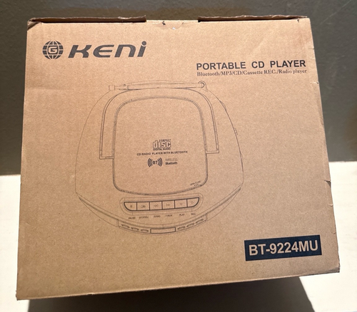 Keni BT-9224MU Portable CD Player with Bluetooth, Cassette Recorder ...