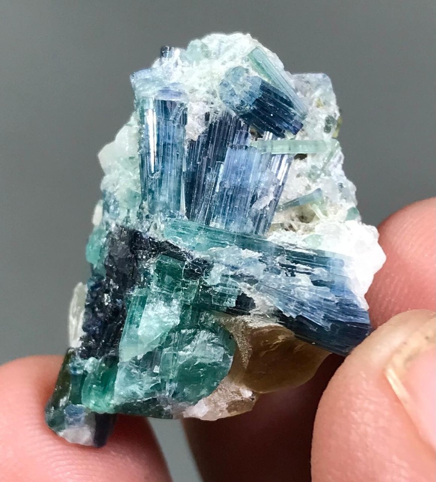 Natural Indicolite Tourmaline Crystal Specimen Blue Gemstone ...