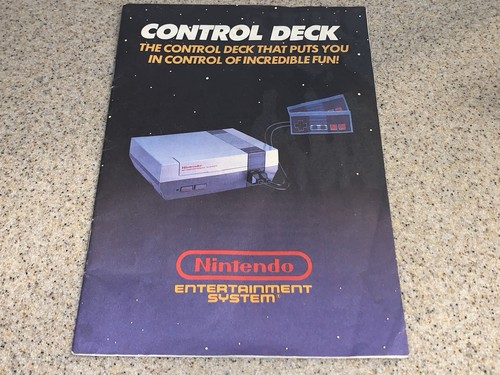 Nintendo NES - Control Deck System Console Instruction Manual Only 1987 ...