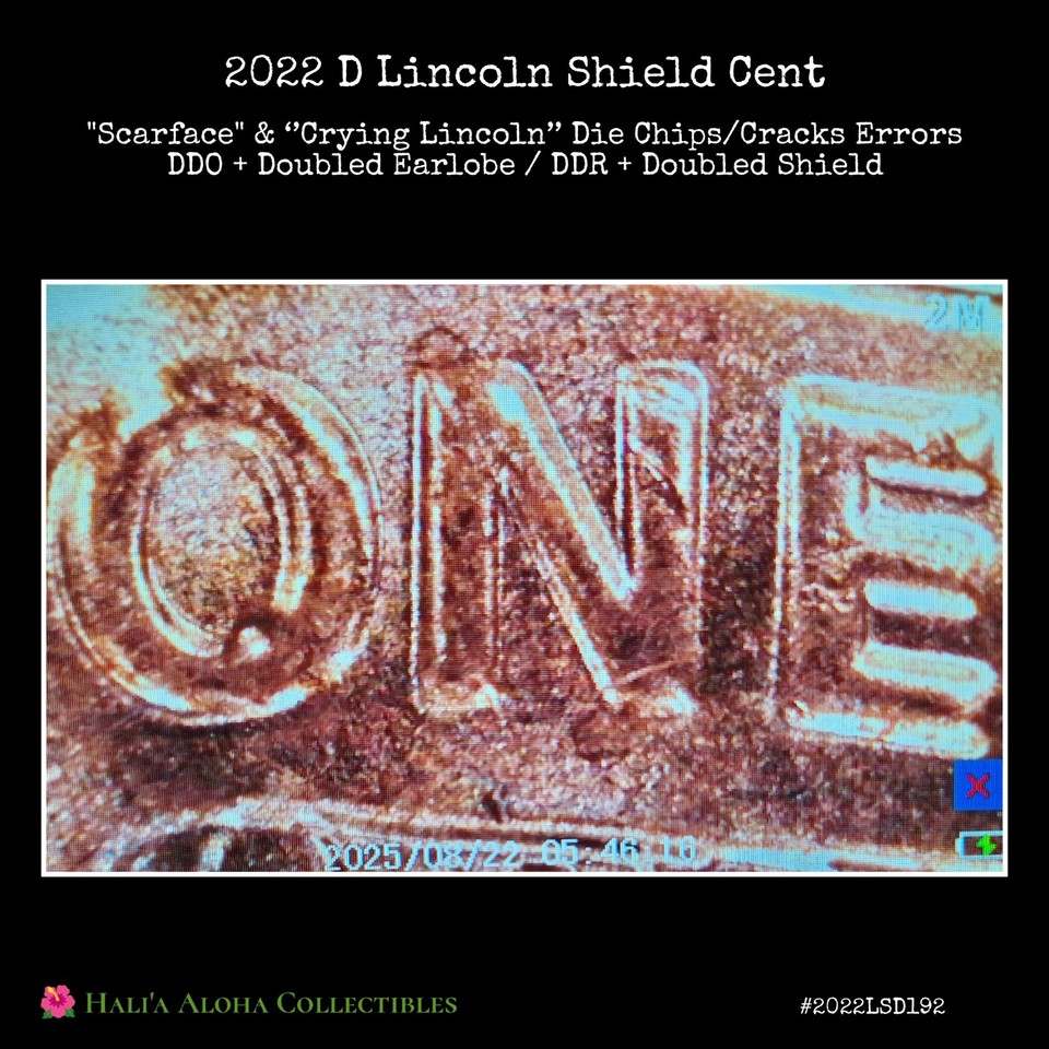 💠🪙💠Uncirc 2022 D Lincoln Shield Cent DDO/DDR | Crying Lincoln ...