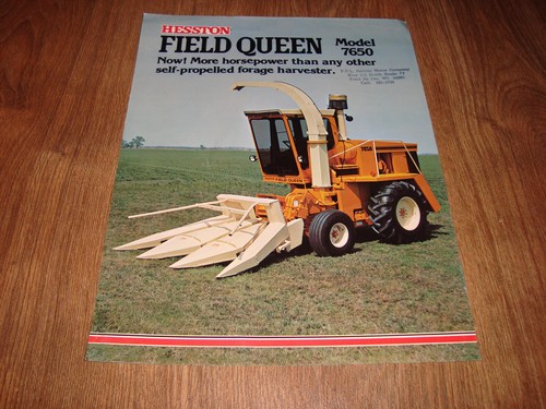Vintage Hesston Field Queen Model 7650 Brochure FQFH-4T-578 | eBay