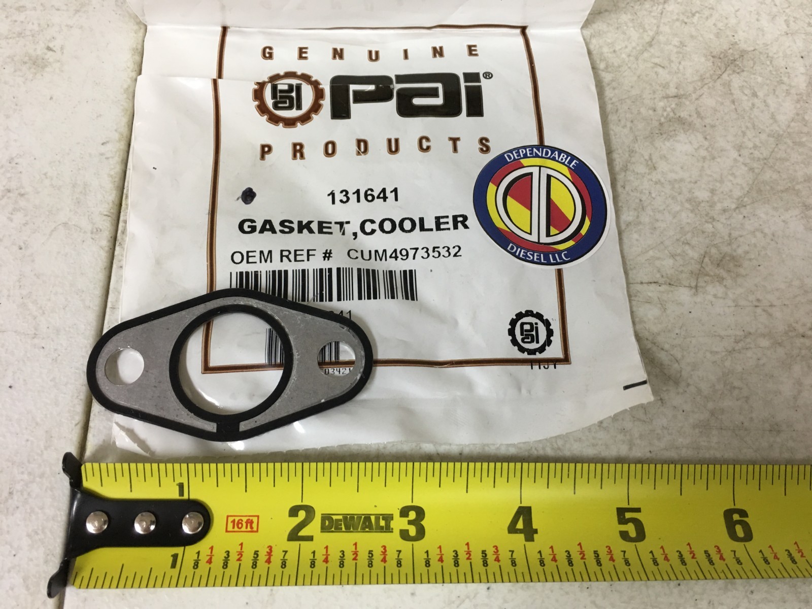 Oil Cooler Gasket for Cummins ISX. PAI # 131641 Ref. # 4973532 4101869 ...