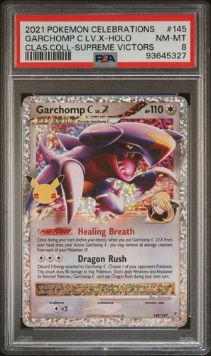2021 POKEMON CELEBRATIONS CLASSIC COLLECTION 145 GARCHOMP C LV.X-HOLO ...