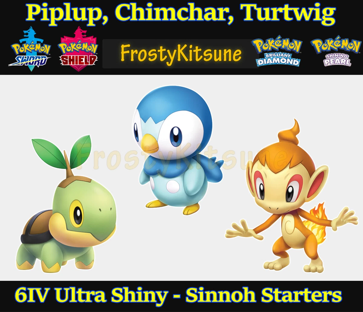 Turtwig Chimchar And Piplup