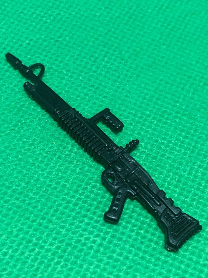Vintage GI Joe Sgt Savage 1995 IRON Anvil MACHINE GUN RIFLE weapon part ...