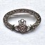 Claddagh Brooch Sash Scarf Lapel Pin Irish Celtic Pride Love Luck ...