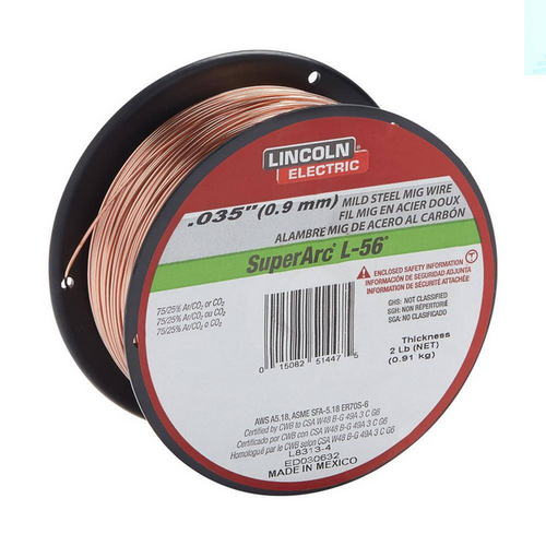 2 lb. Spool .035 in. SuperArc L-56 ER70S-6 MIG Welding Wire for Mild ...