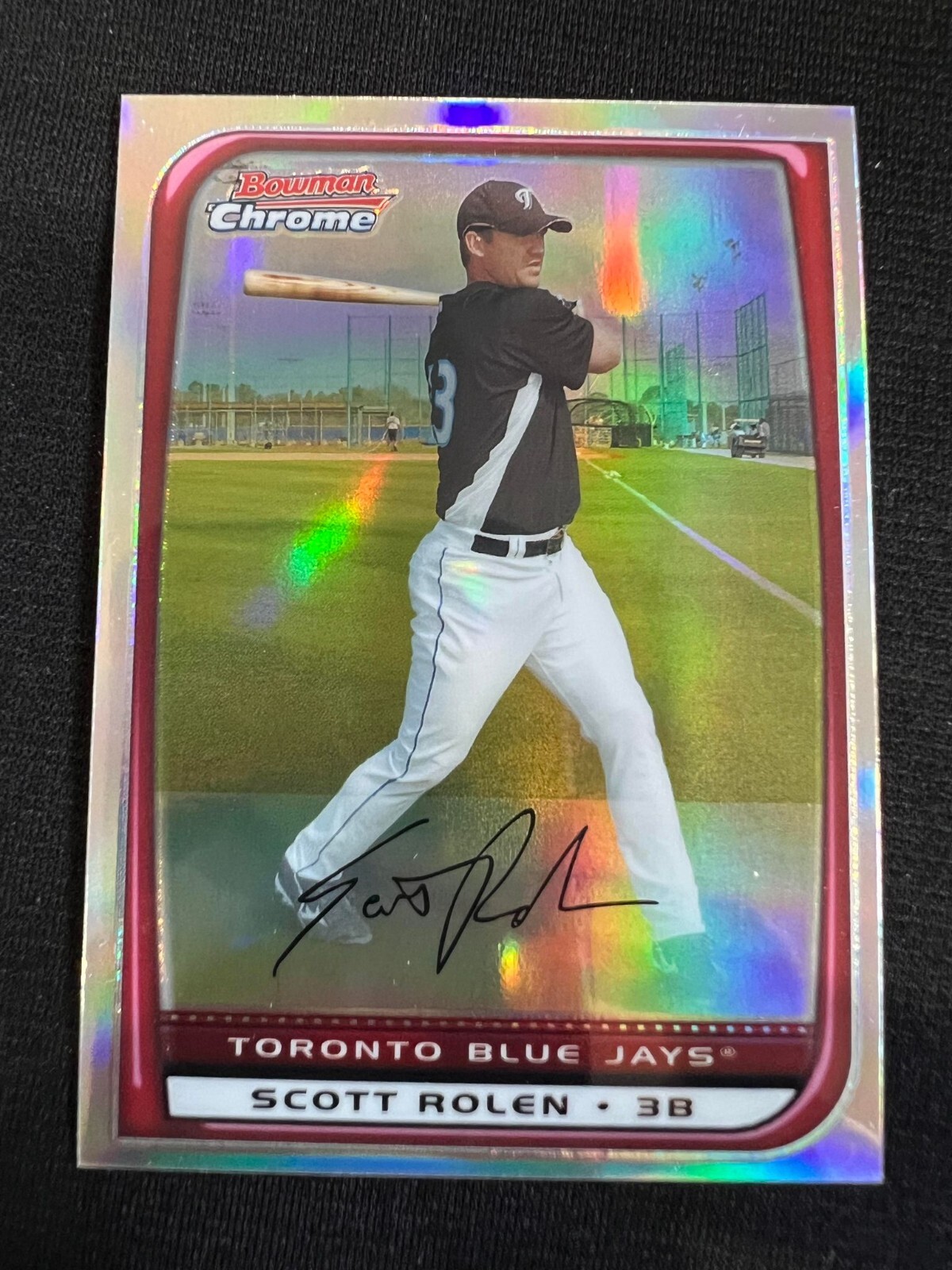 SCOTT ROLEN Toronto Blue Jays 2008 Bowman Chrome Refractor #41 MLB HOF ...