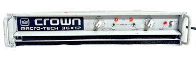 Crown Macro-Tech MA-36x12 2-Channel Amplifier with Amc card #03609 (One ...