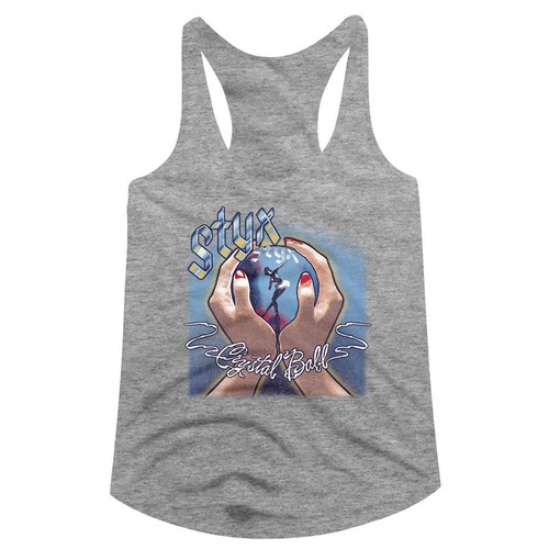 Styx Crystal Ball Album Cover 1976 Women's Tank Top T Shirt Rock Music ...