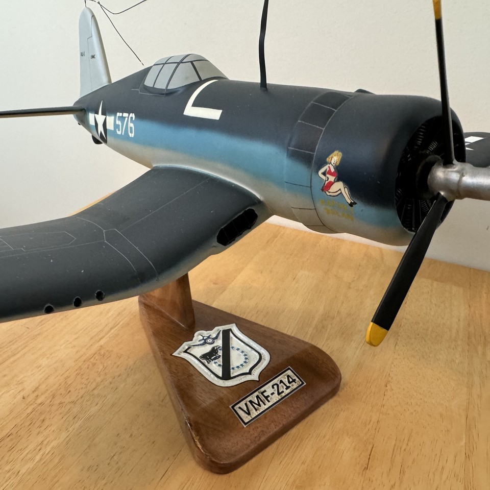 VMF-214 BLACKSHEEP WW2 USMC F4U CORSAIR Pappy Boyington Squadron ...
