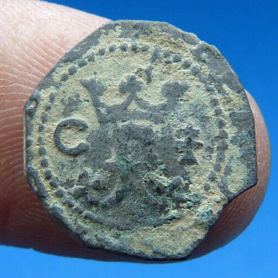 1474 - 1504 YEAR FERDINAND & ISABELLA ANTIQUE COIN COLUMBUS ERA COLON ...