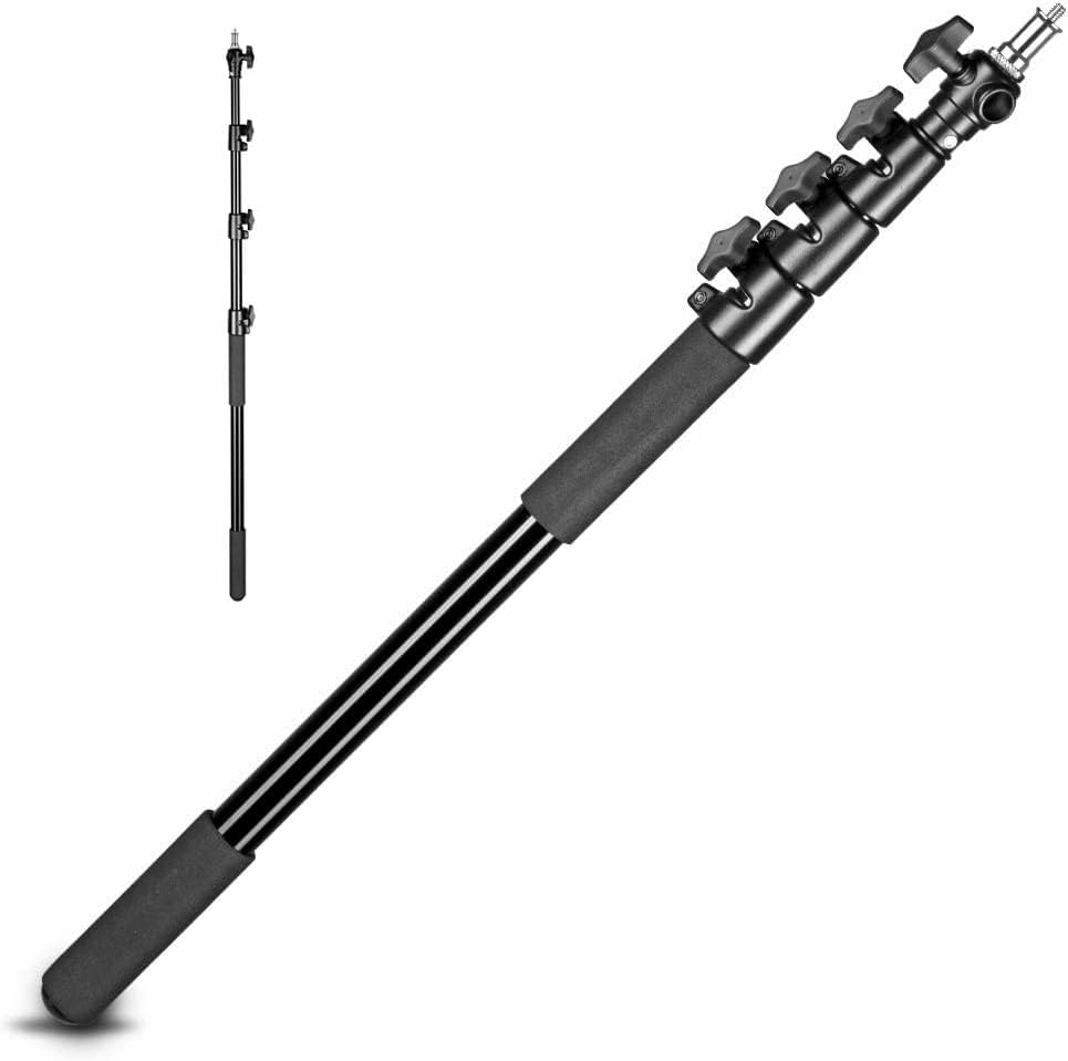 HD-230 7.5Ft / 230Cm Handheld Portable Light Stand Boom Pole ...