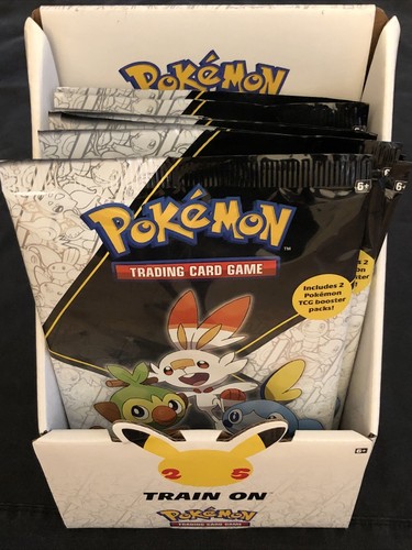 Pokemon 25th Anniversary First Partner Pack Galar X10 in Display Box ...