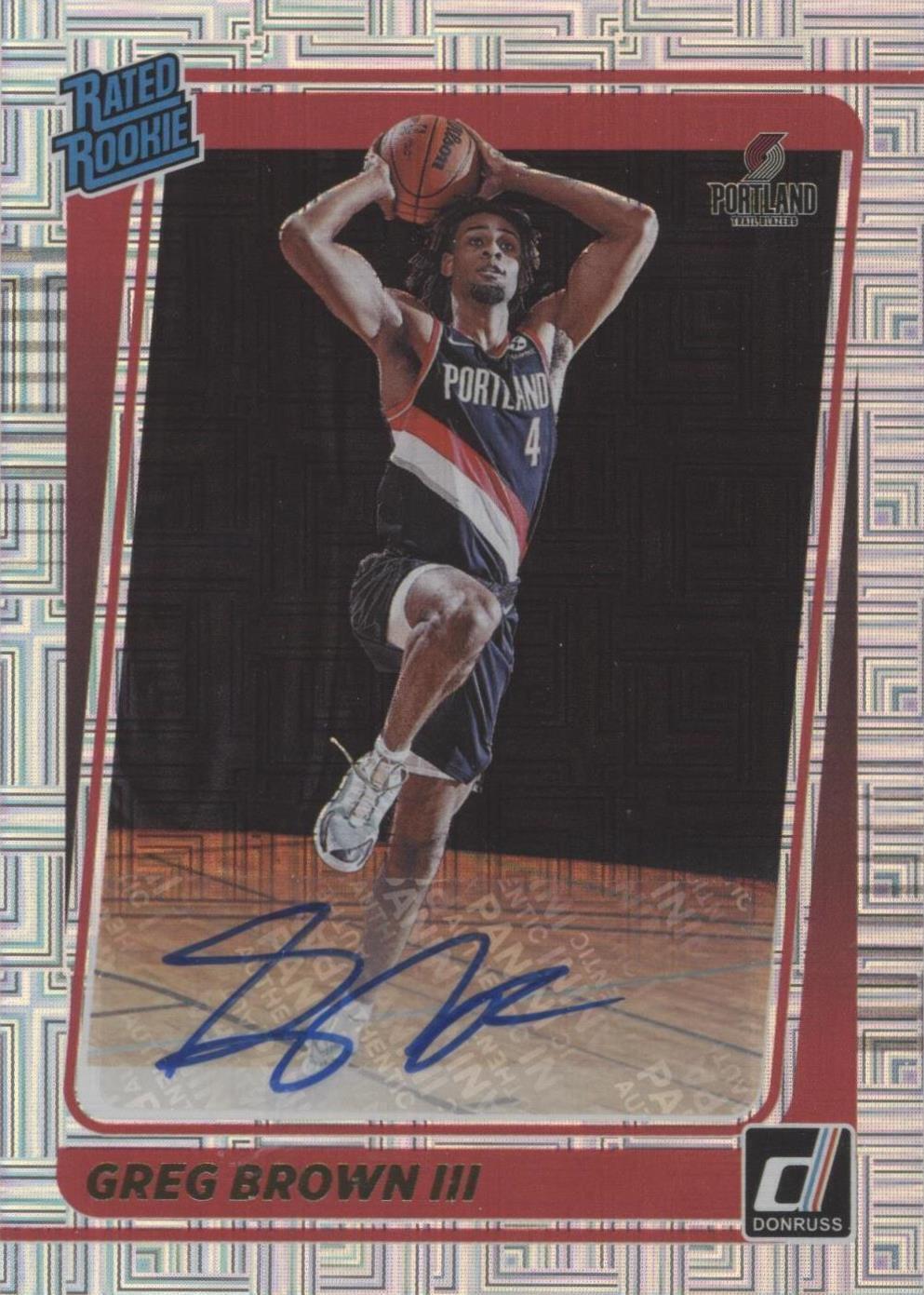 2021-22 Panini Donruss - Rated Rookie Greg Brown III #245 Choice ...