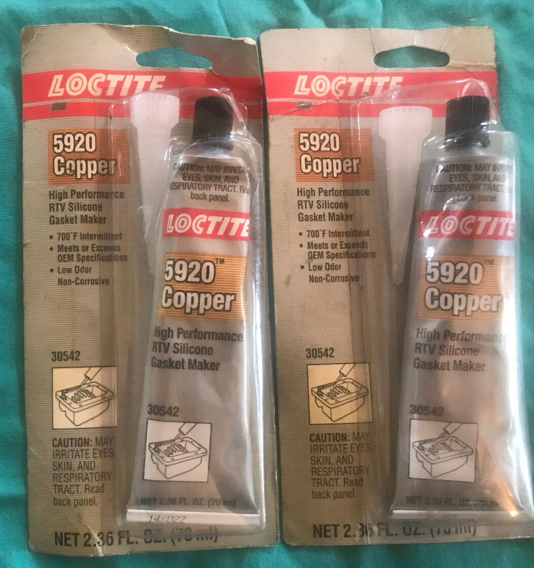 Loctite 37466 Copper Silicone Gasket Maker RTV 5920 Lot Of 2 700f ...