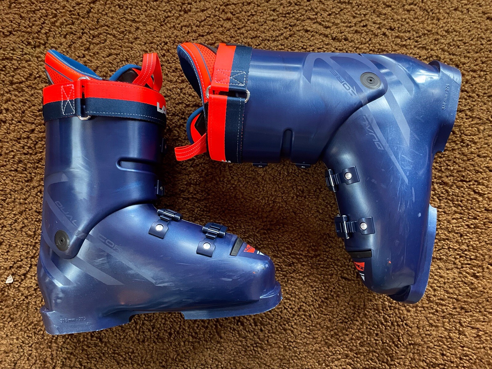 Lange RS 110 LV flex Legend Blue Mens 27.5 Dual Core Racing Ski Boots LBL1110 | eBay