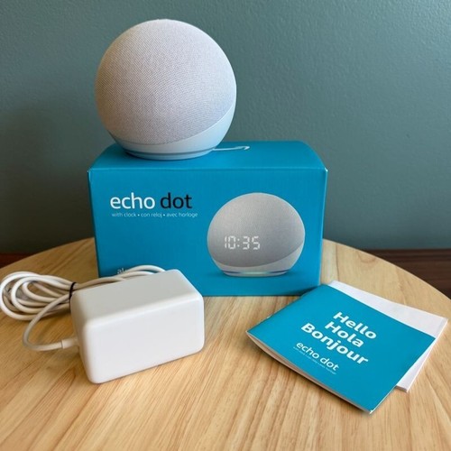 Alexa Echo Dot 4th Gen Smart Speaker With Clock Alexa Blue Tooth WiFi ...