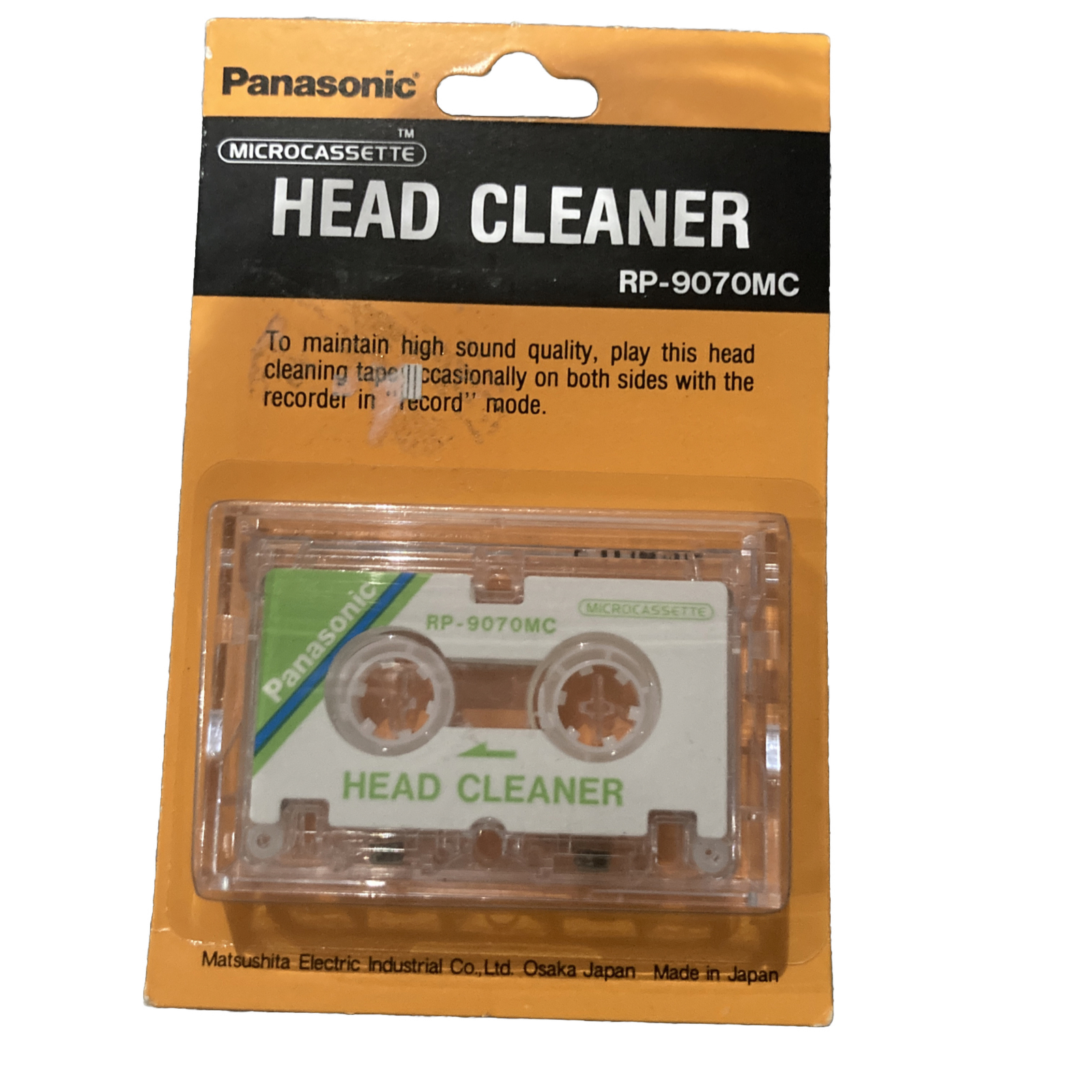Vintage Panasonic MicroCassette Head Cleaner RP-9070MC for sale online ...