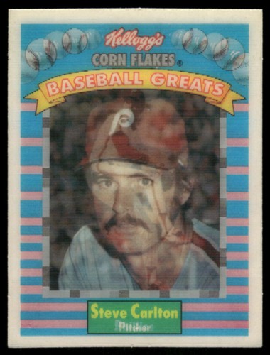 1991 Kellogg's Corn Flakes Baseball Greats #8 Steve Carlton | eBay