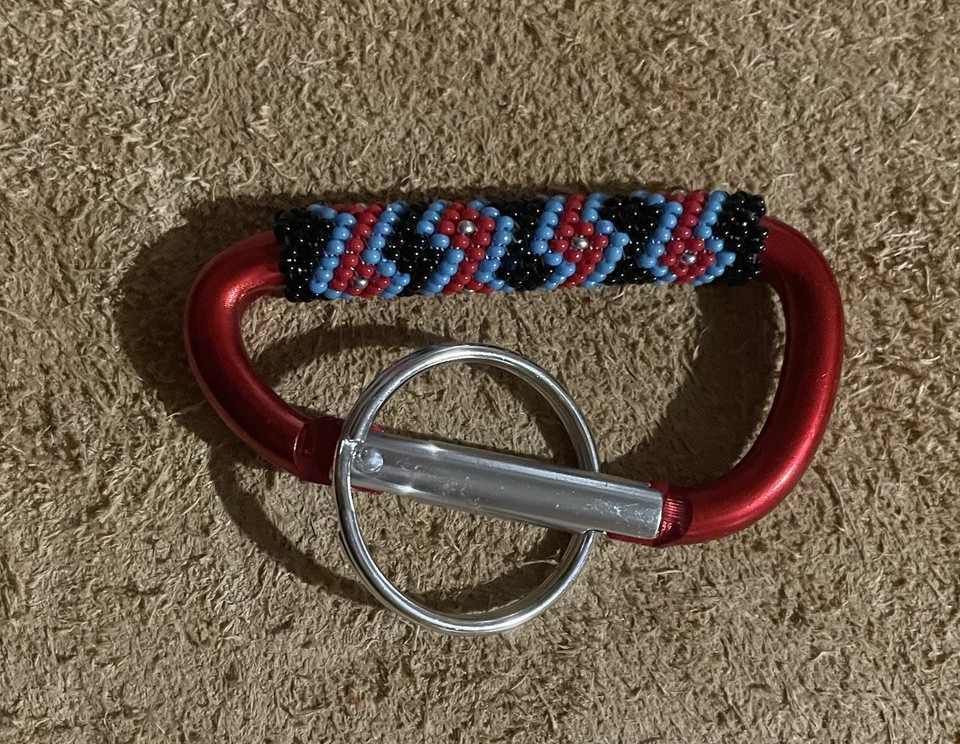 Beautiful Native American Lakota Sioux Beaded Snap Key Chain. | eBay