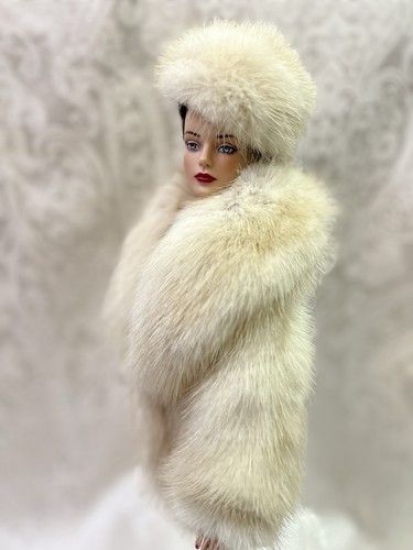 Champagne Mink Genuine Fur Coat and Hat for Gene Tyler Sydney Dolls ...