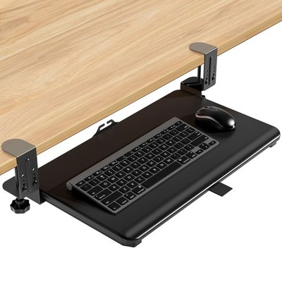 Adjustable Keyboard Tray Under Desk, Pull-Out Computer Keyboard Drawer ...