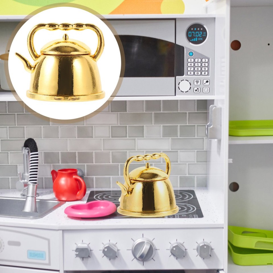 Mini Tea Kettle Mini Metal Teapot Home Office Tea Kettle Ornament ...