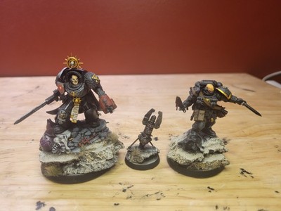 Warhammer 40k - Painted Space Marine Terminator Captain & Lieutenant | eBay