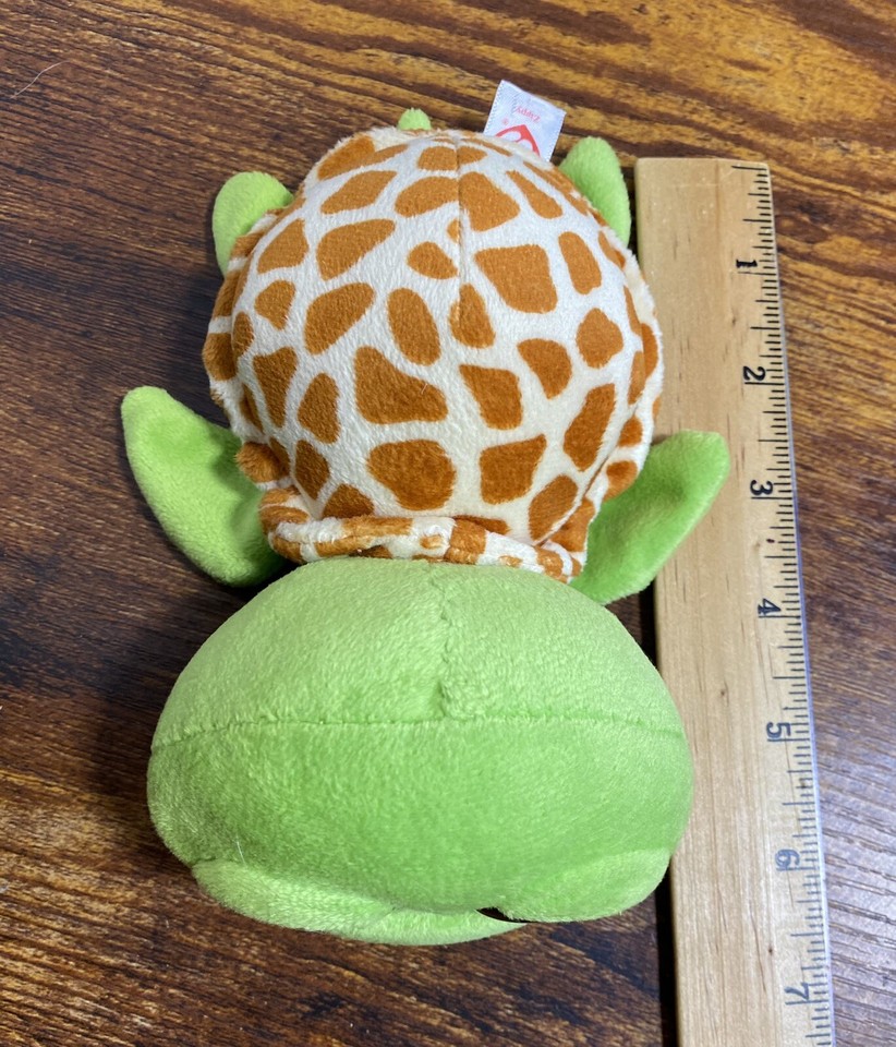 Retired 2019 Ty Beanie Boos Zippy the Turtle 6" Plush Gold Glitter Eyes ...