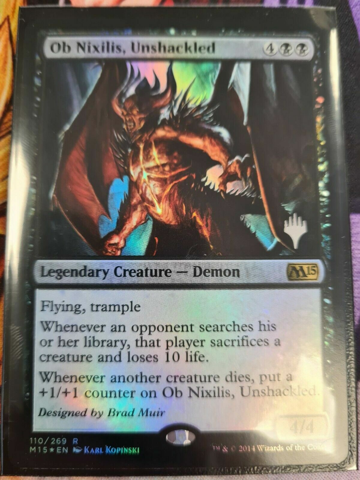 mtg ob nixilis unshackled FOIL FRENCH vf fr libéré de ses chaines m15 ...